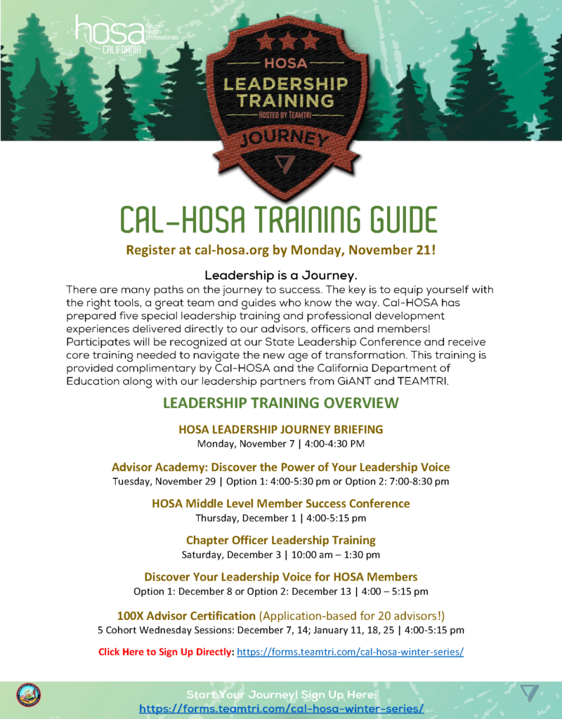 HOSA Leadership Training Guide – Cal-HOSA